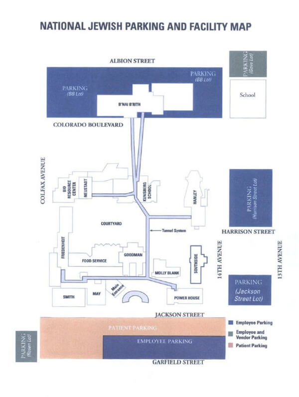 Main Campus Map - National Jewish Health